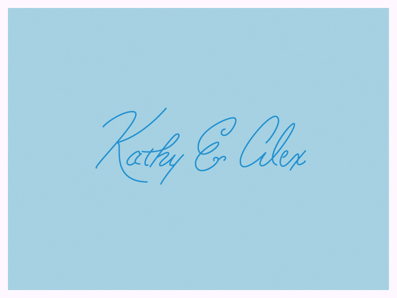 Kathy & Alex - save the date by Adam Danielson on Dribbble