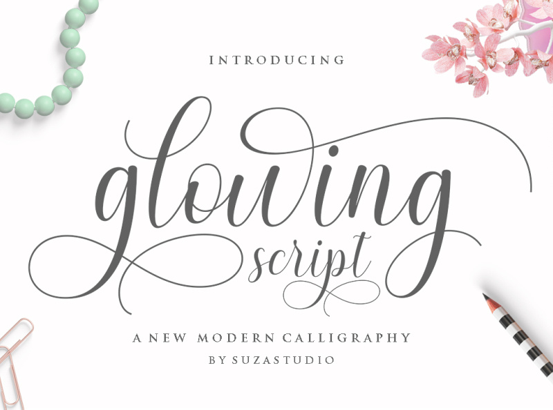 Glowing Script by Suza Studio on Dribbble