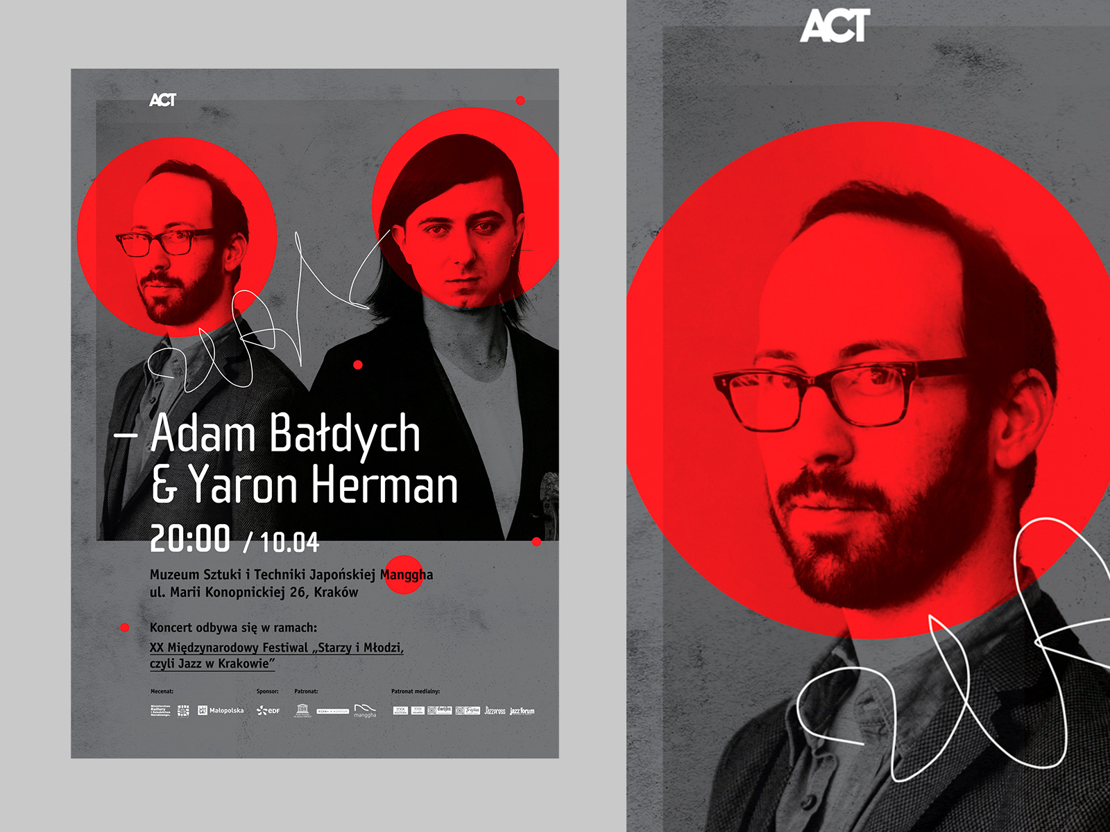 Adam Baldych &Yaron Herman by hello.mhl on Dribbble