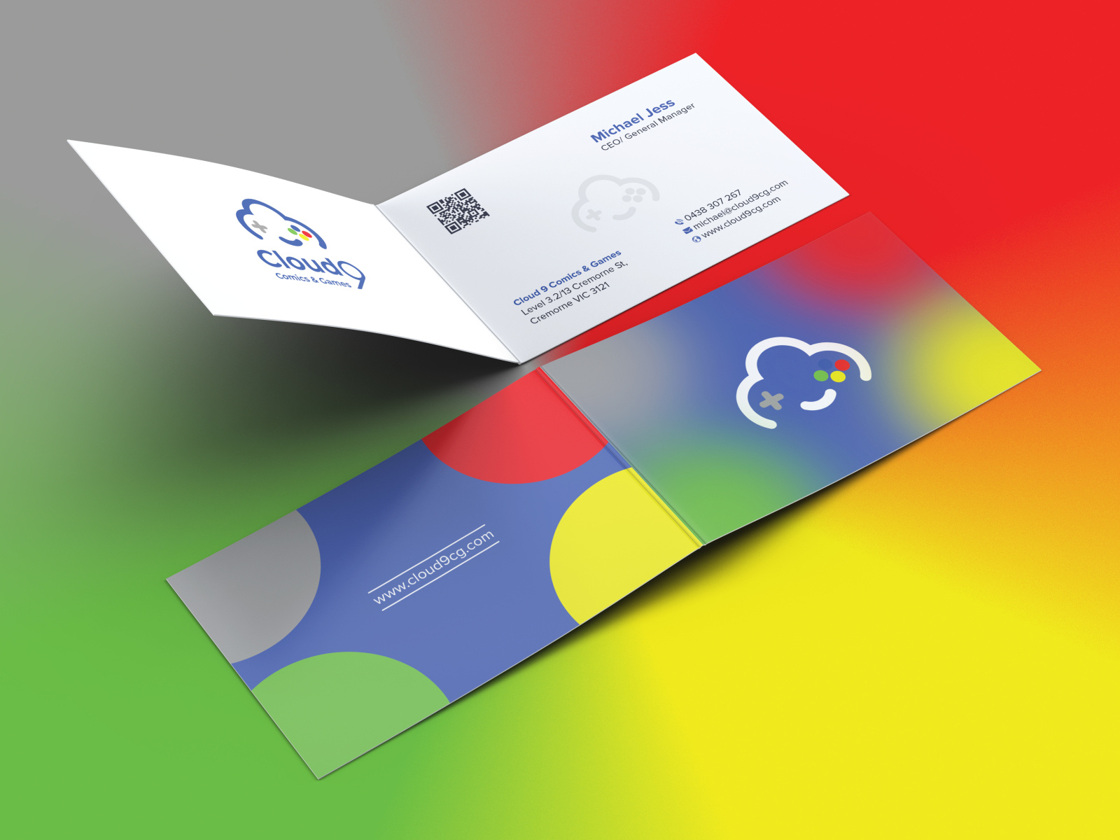 Folded Business Card Design by Sagor Chandra Das on Dribbble