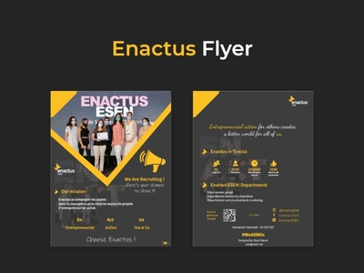Enactus Flyer by Wael Ghazel on Dribbble