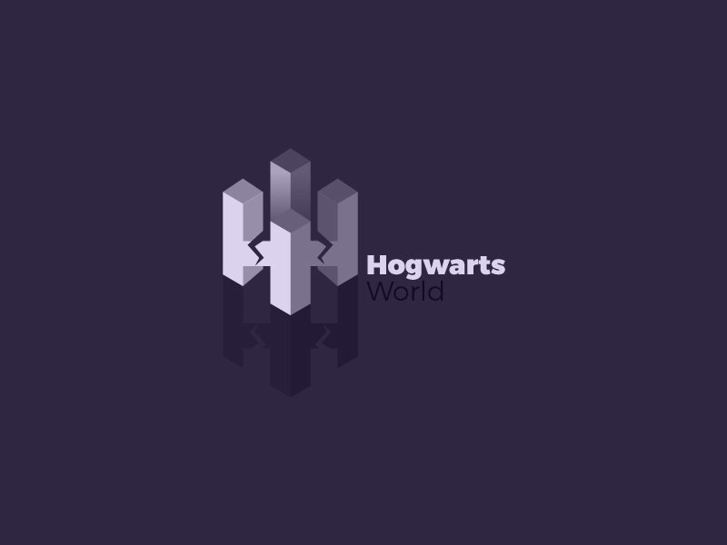 Hogwarts Harry Potter World Logo by Simone Aiosa on Dribbble