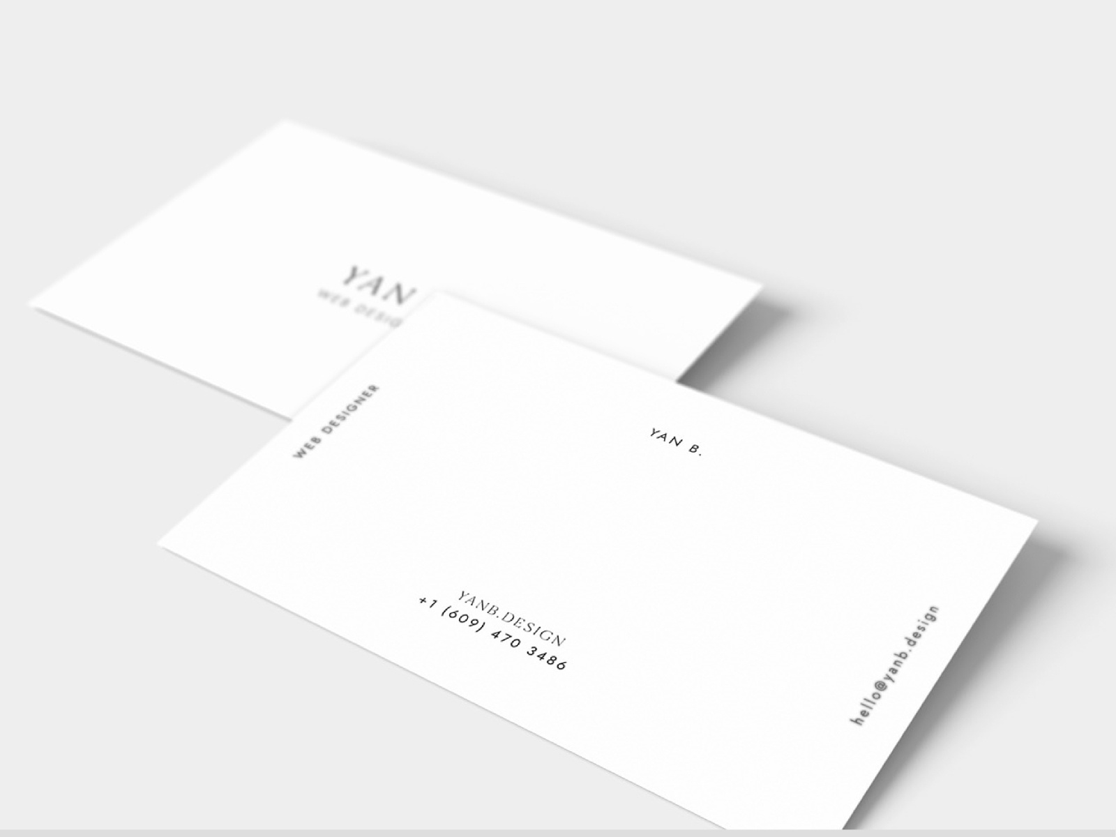 Business Card Design by Yan B. on Dribbble