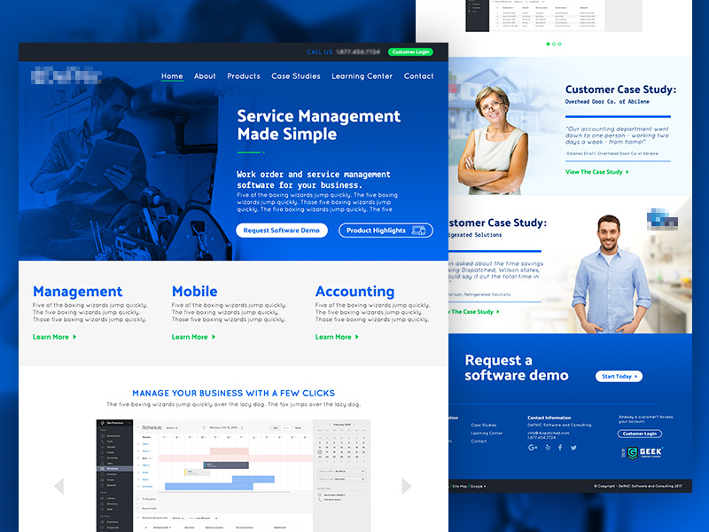 Website Homepage by Paul Capetola on Dribbble