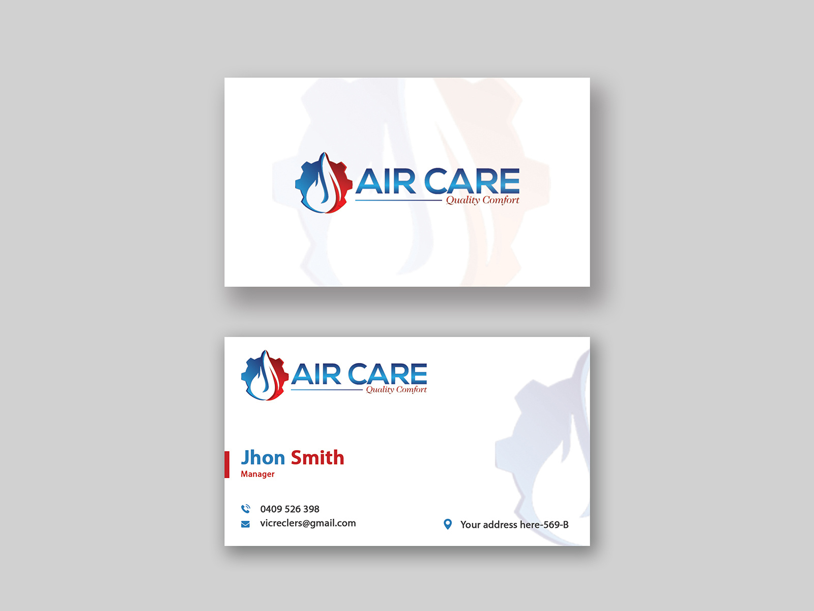 Business card design (Client project) by Pic Ur Design (Agency) on Dribbble