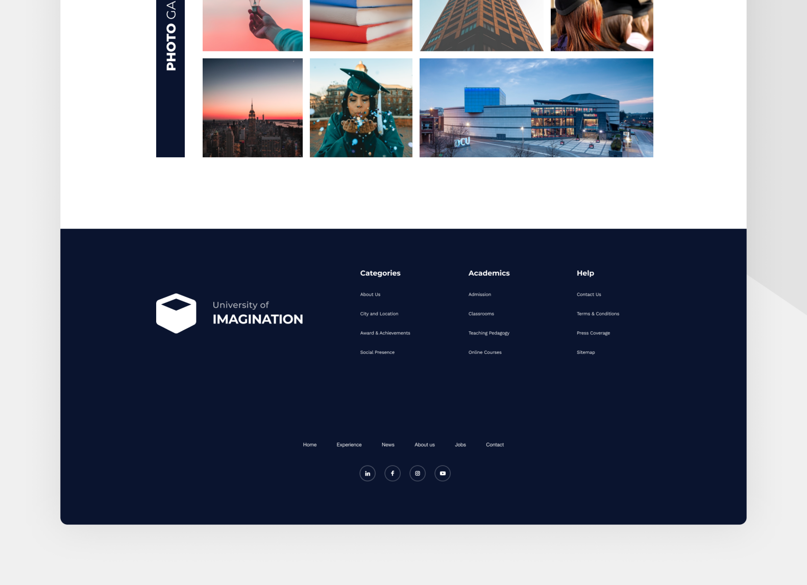 College Landing Page Ideas by Amit Kumar on Dribbble