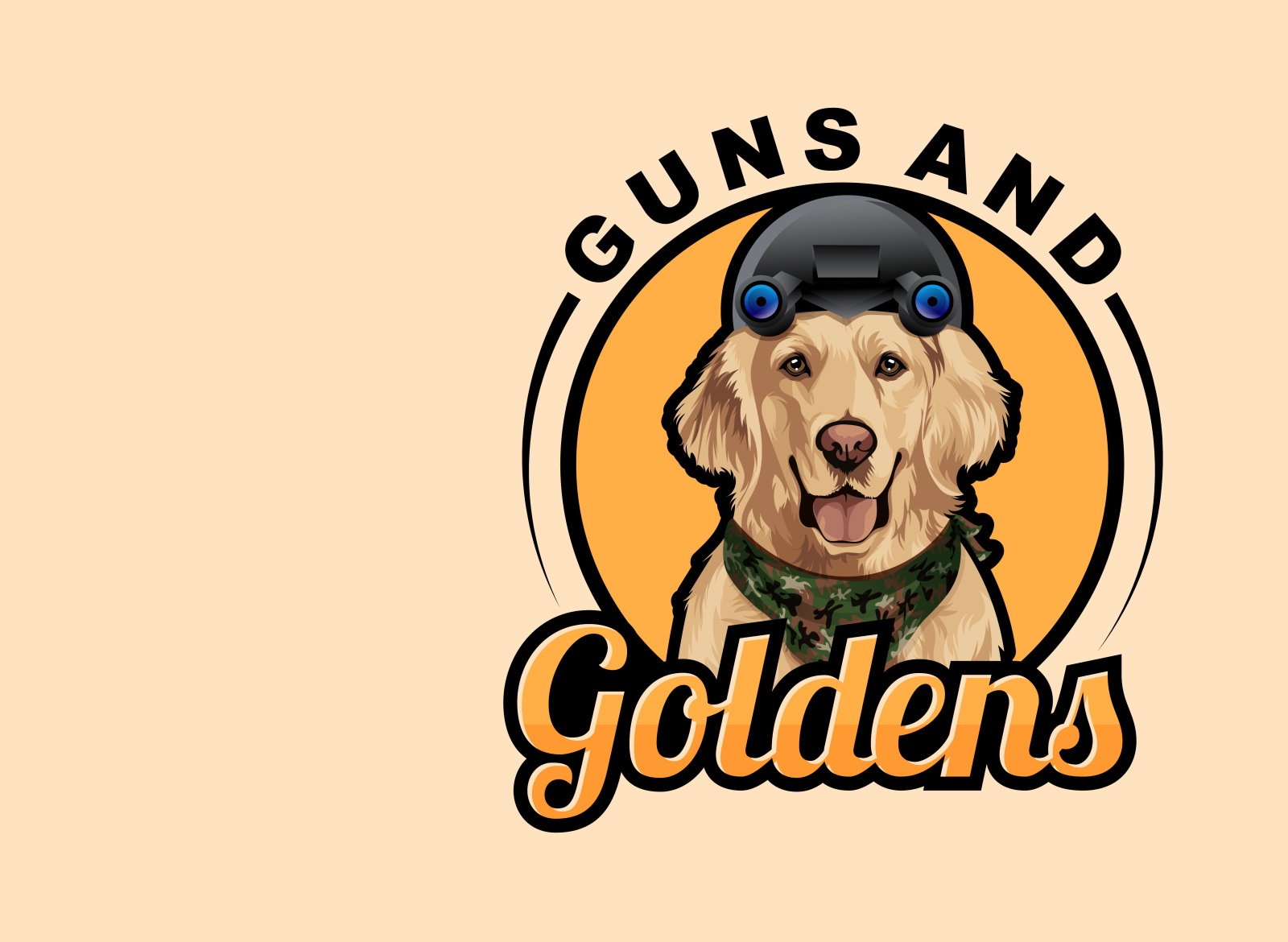 Dog illustrative logo by Subir Naskar on Dribbble