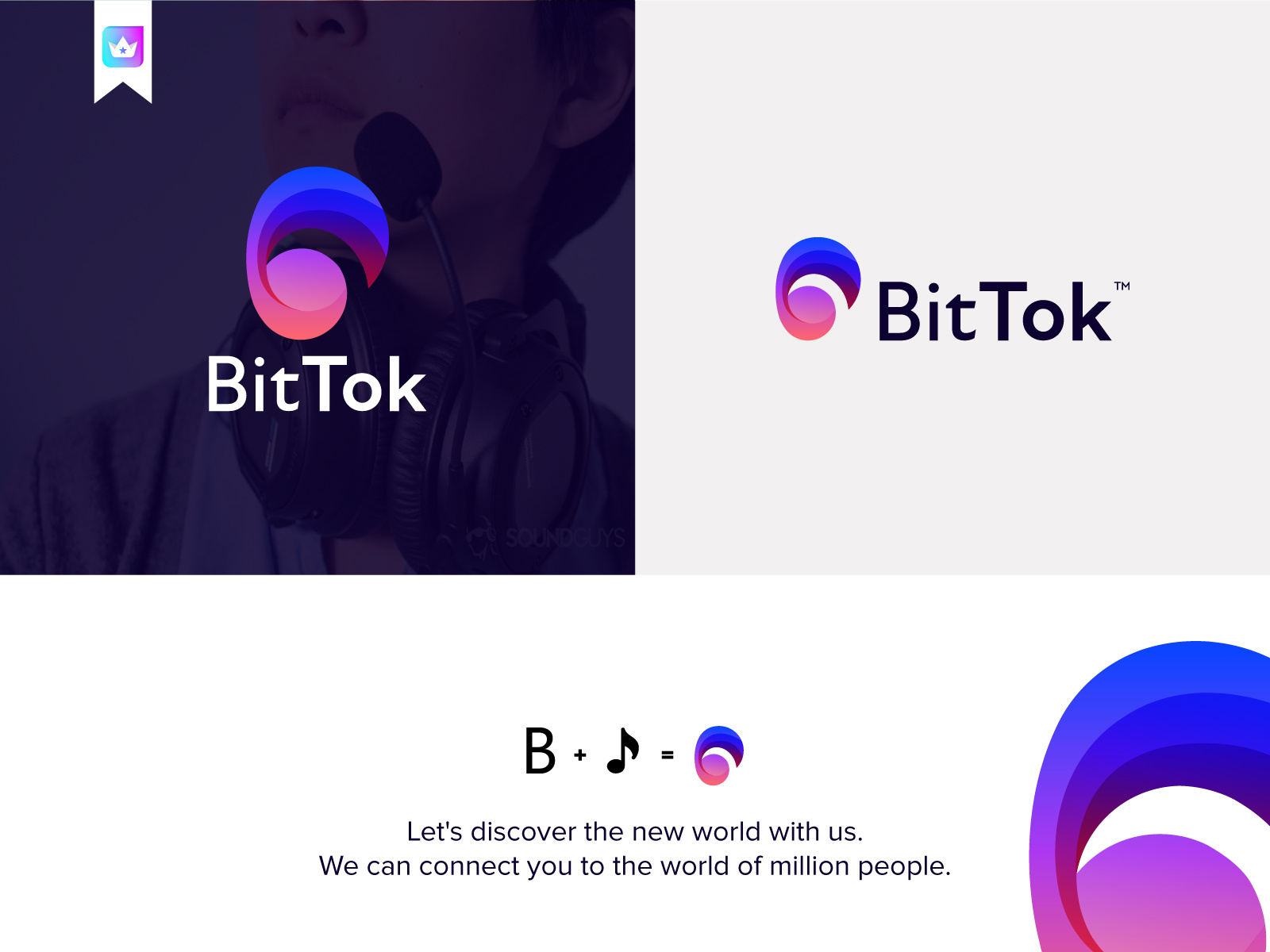 BitTok Social Media Logo by Mahbubur Rahman on Dribbble