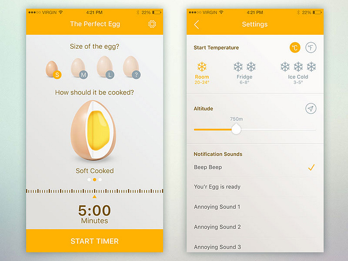 Timer App Ui design by Barbara on Dribbble