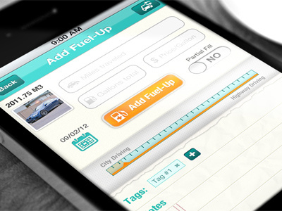 Gas Tracker App by Barbara on Dribbble