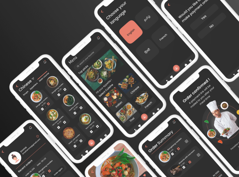 Menu app | Food menu for restaurants by Rithica Maniarasan on Dribbble