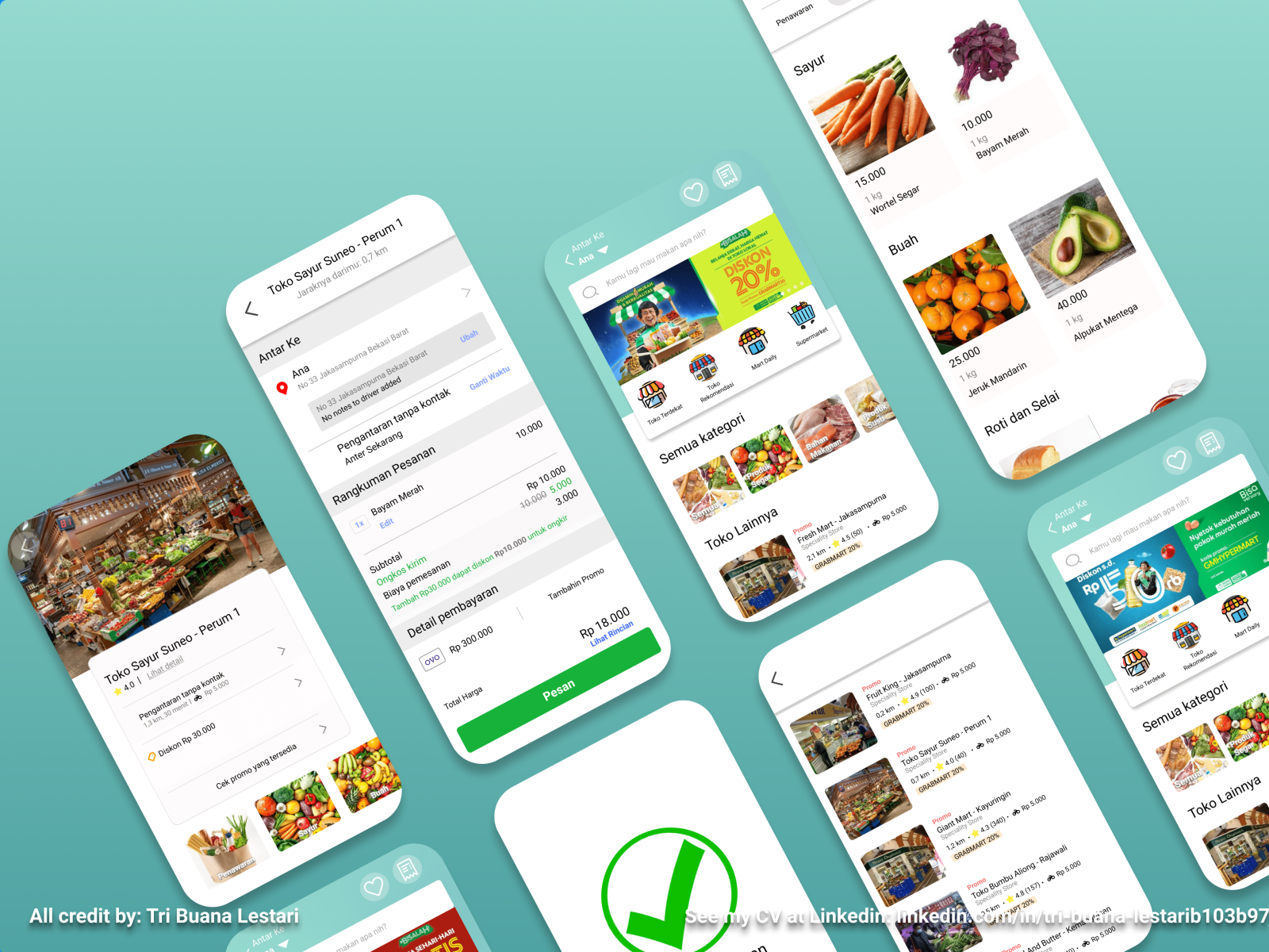 Grab-Mart Redesign Application by Tri Buana Lestari on Dribbble