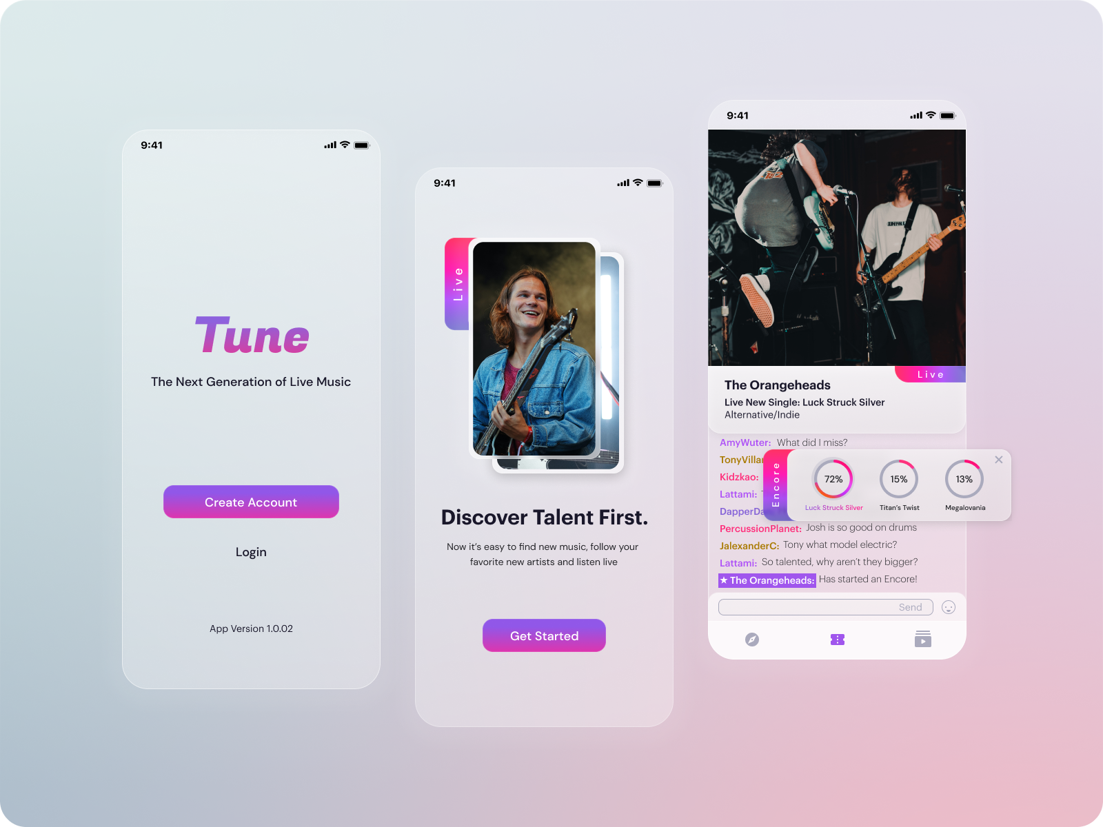 Tune - Live Music by Dylan Kim on Dribbble