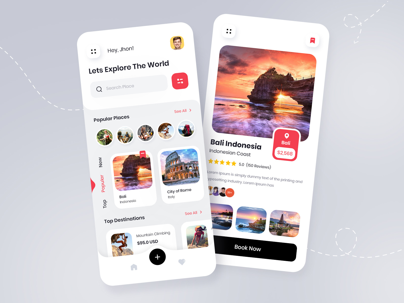 Tourism Mobile App by Jayadas on Dribbble