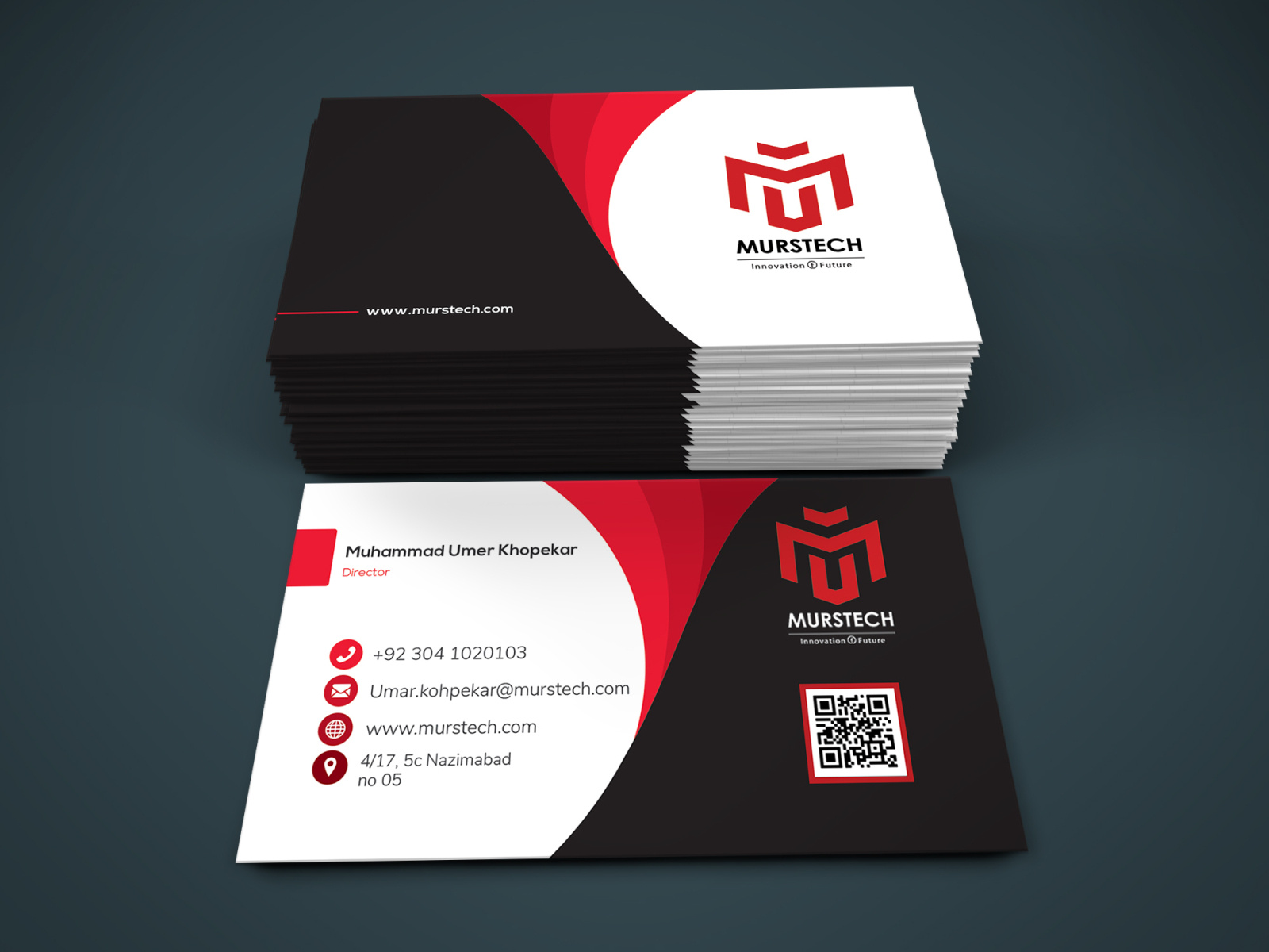 Modern Design Visiting Card. by Fozan Akbar khan on Dribbble