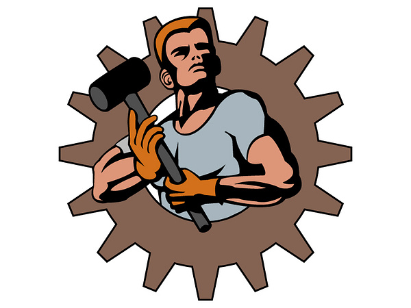 Worker Logo by Tony Jankowski on Dribbble