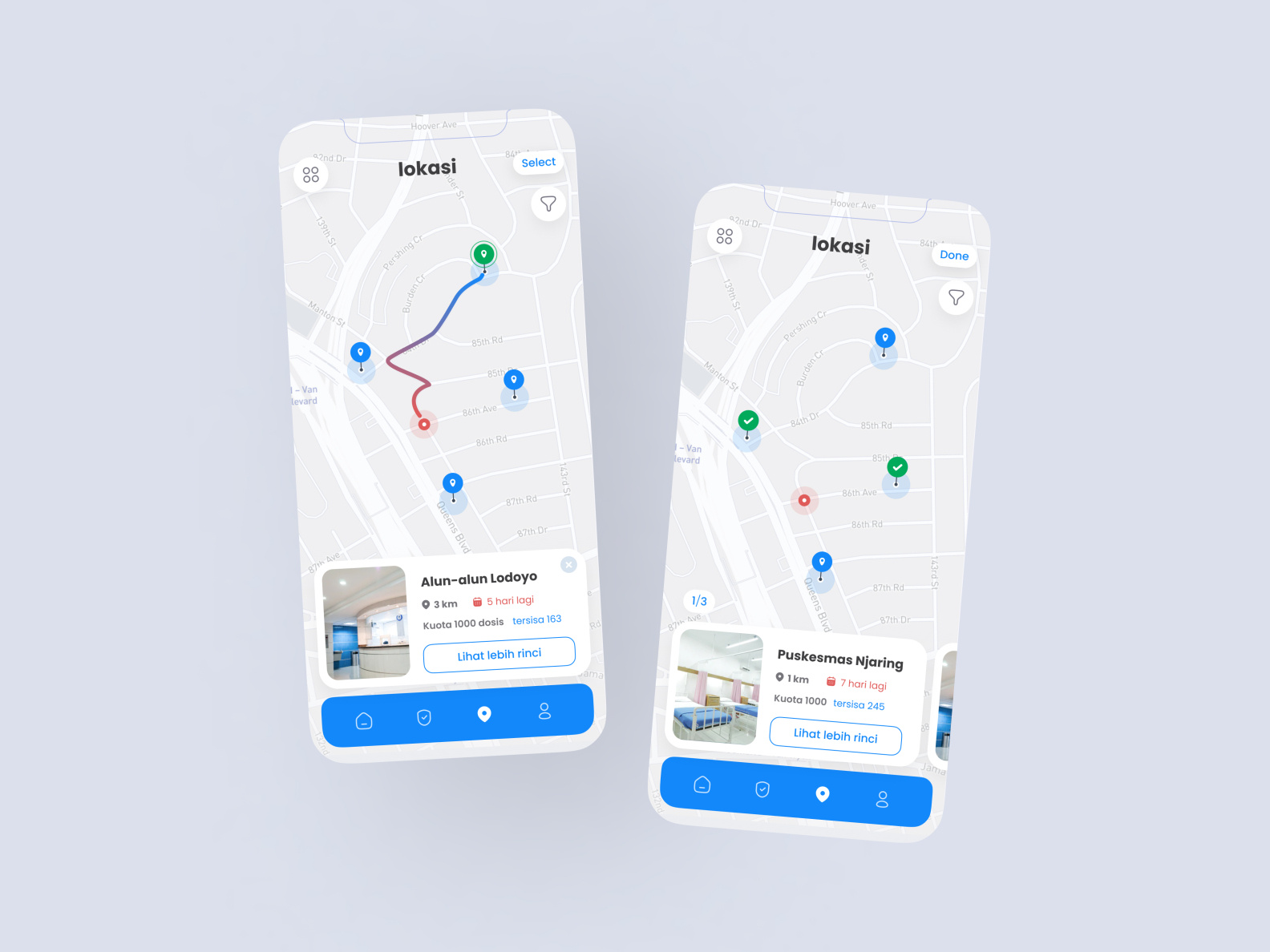 Map & Route: Vaccine App by Hyperfantasy on Dribbble