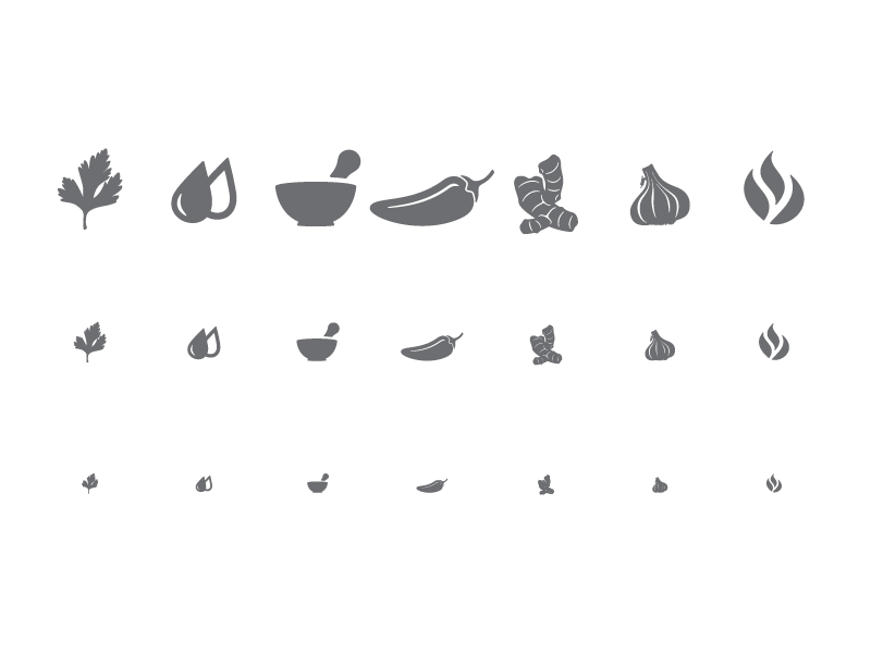 Culinary Icons by Evan MacDonald on Dribbble