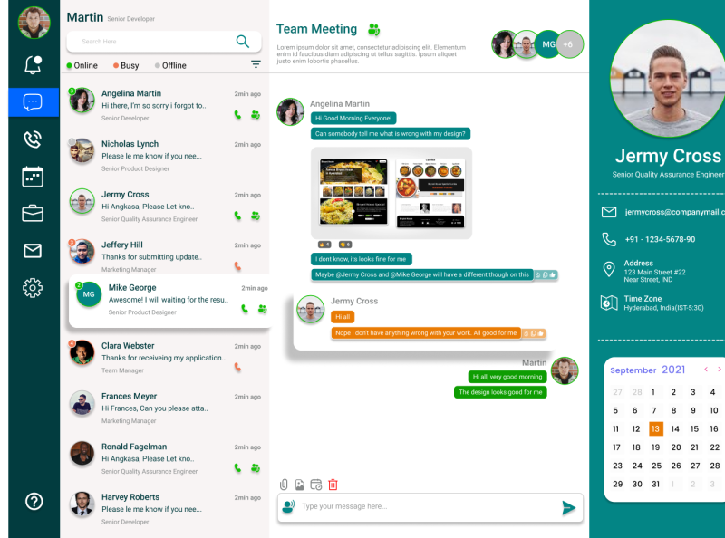 Chat App by Girish on Dribbble