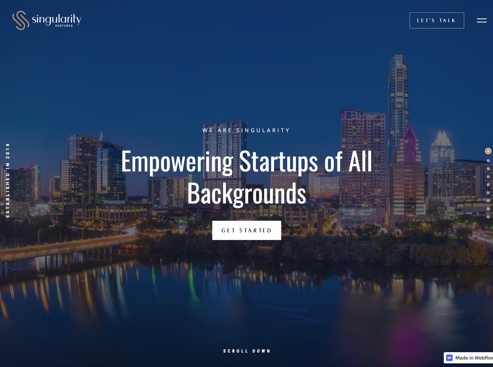 Singularity Ventures - Agency Website by Jorge Manzo on Dribbble
