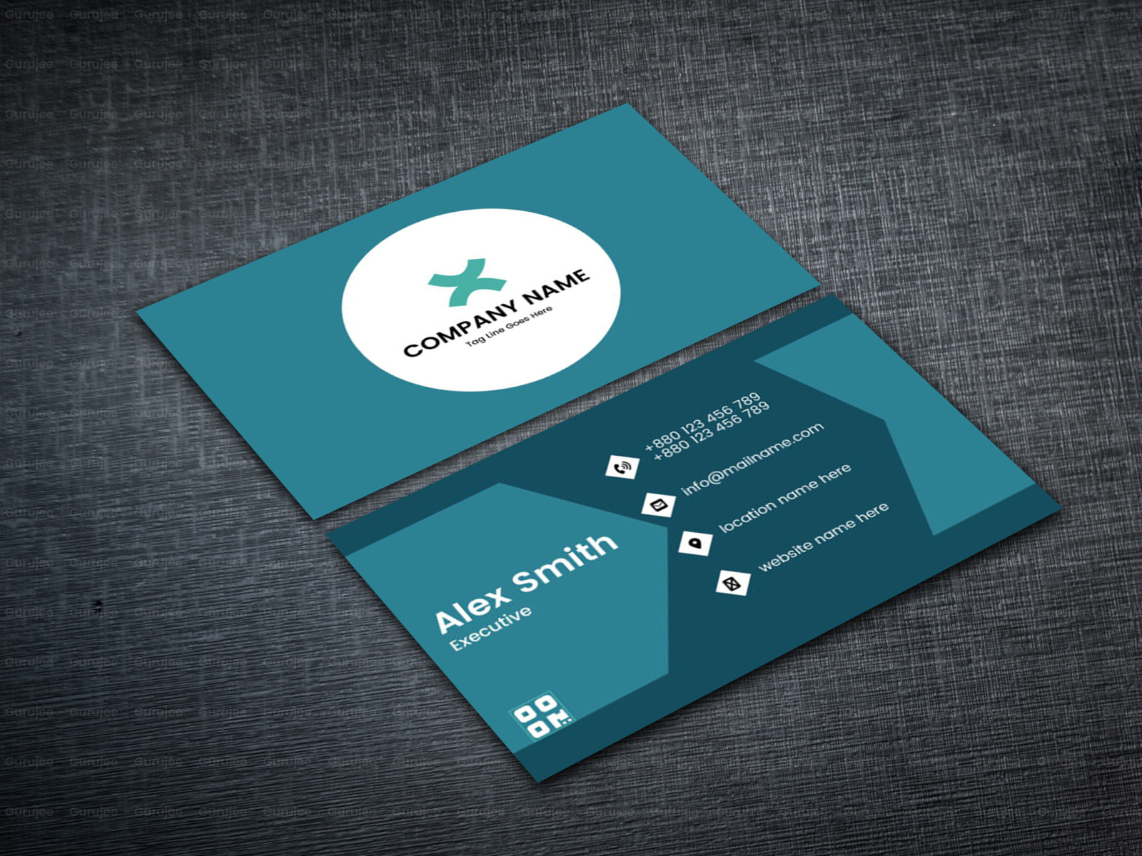 Double Sided Business Card Design by Khandker Muhit Ahmed on Dribbble