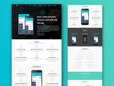Apps Promotion Landing Page by Fayed Hasan on Dribbble