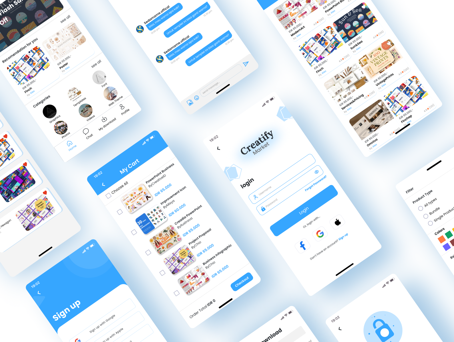 Digital Assets marketplace App - Creatify by Fiqri Abdullah on Dribbble