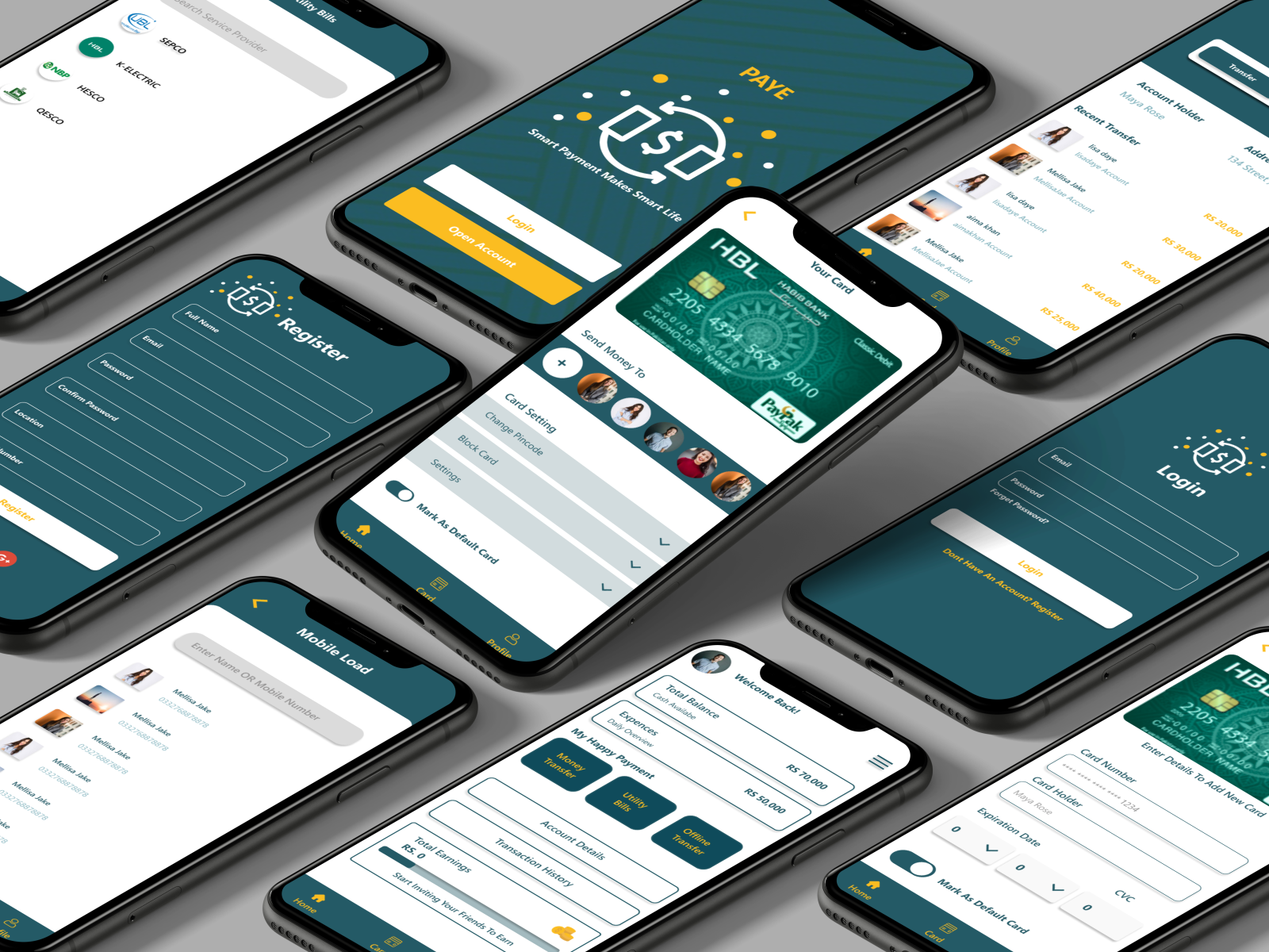 Transaction App Mockup by Karrar Hussain on Dribbble