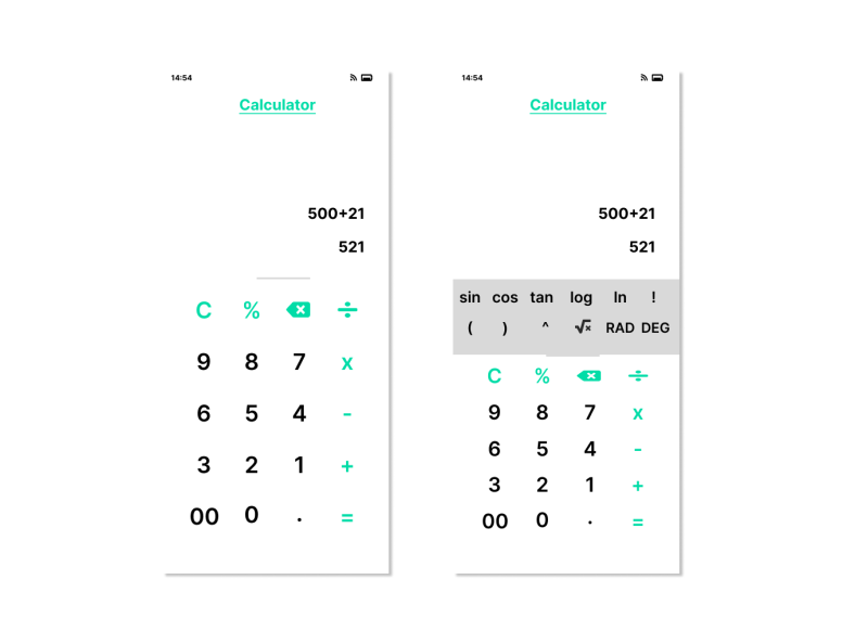 Calculator Design by Lakshmi Yasaswini on Dribbble