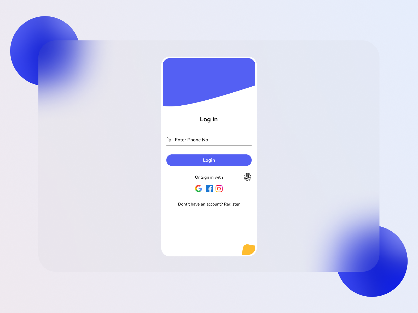 Minimal Login Screen UI for Food Delivery App by Muhammad Salman on ...