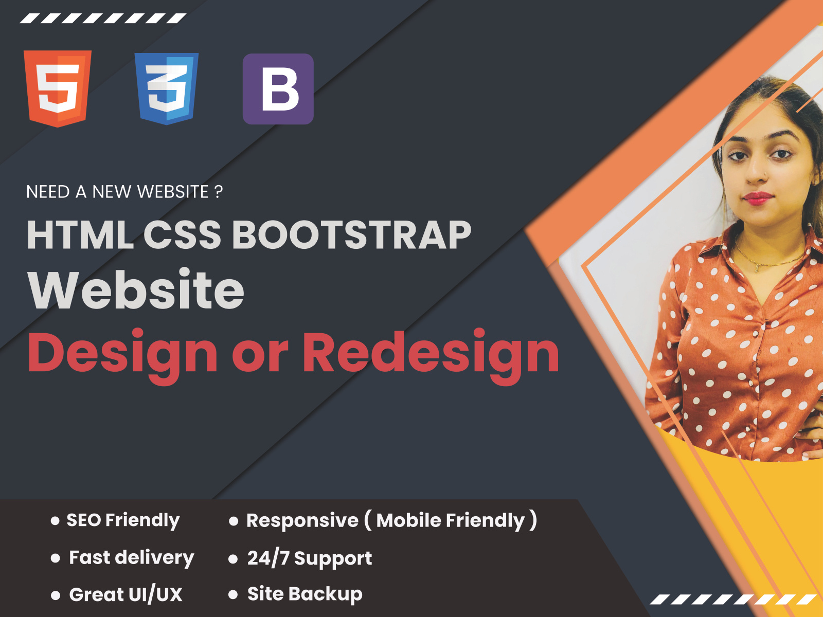 I will Design or Redesign your HTML/CSS Website by Simran Arora on Dribbble