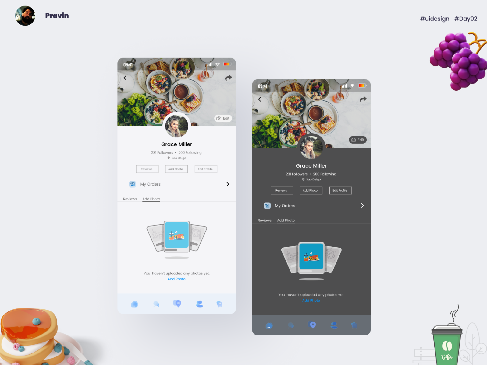 Daily UI challenge ~ Day 02 by pravin Kumar on Dribbble
