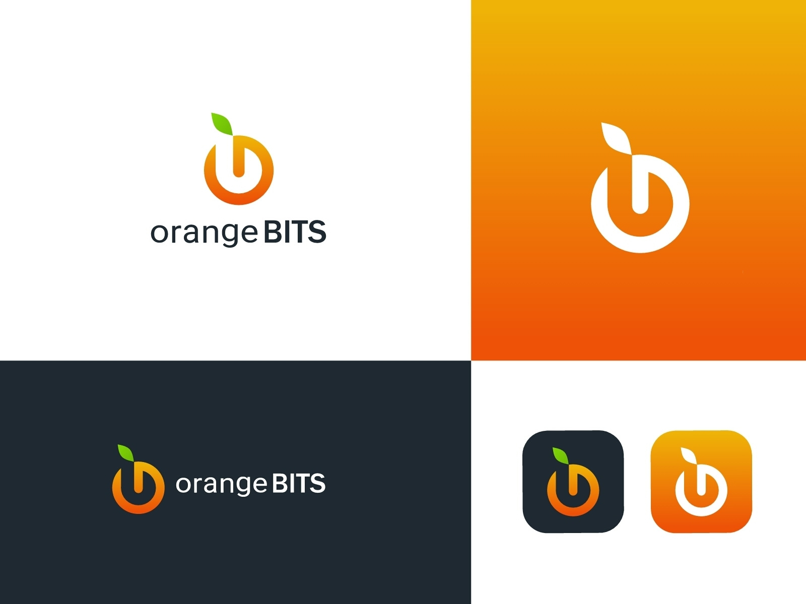 Orange Bits logo by Anamul Hoque Forhad on Dribbble