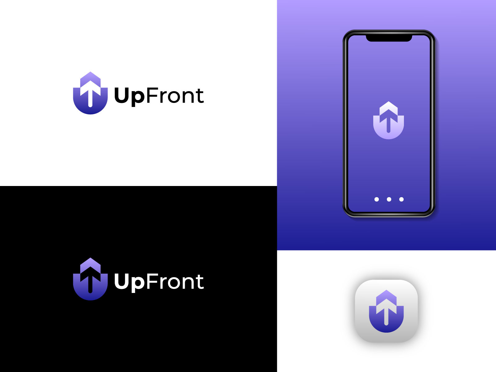 UpFront Logo Design by Anamul Hoque Forhad on Dribbble
