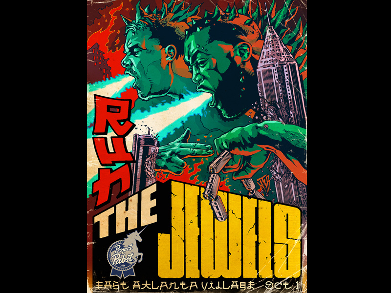 Run The Jewels poster by Nick Benson on Dribbble