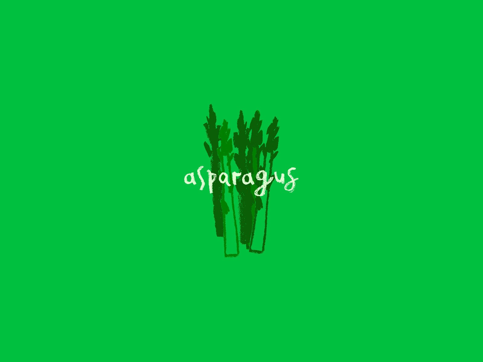 Asparagus sign by Oleg Agafonov on Dribbble