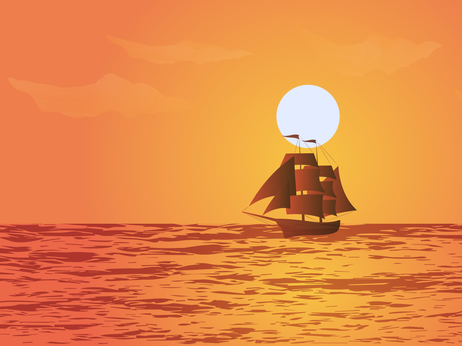 Sun-set by Tarik Aziz on Dribbble