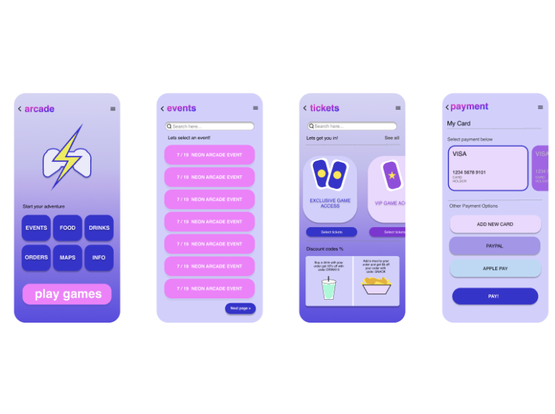 GLHF - Ticketing App by Samanta Ceja on Dribbble