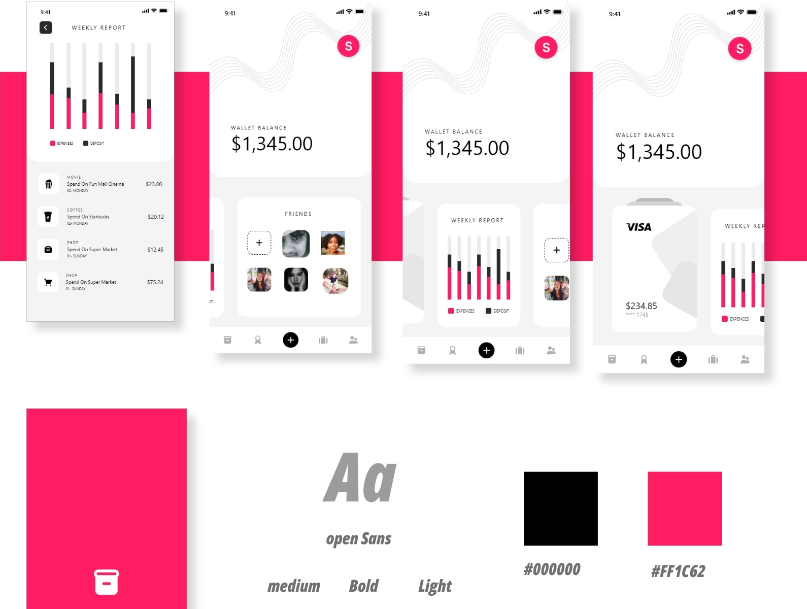 mobile wallet design by Md Ashik on Dribbble