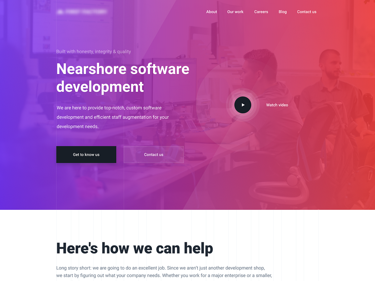Landing Page: Software Development Company by Anton Lapko on Dribbble