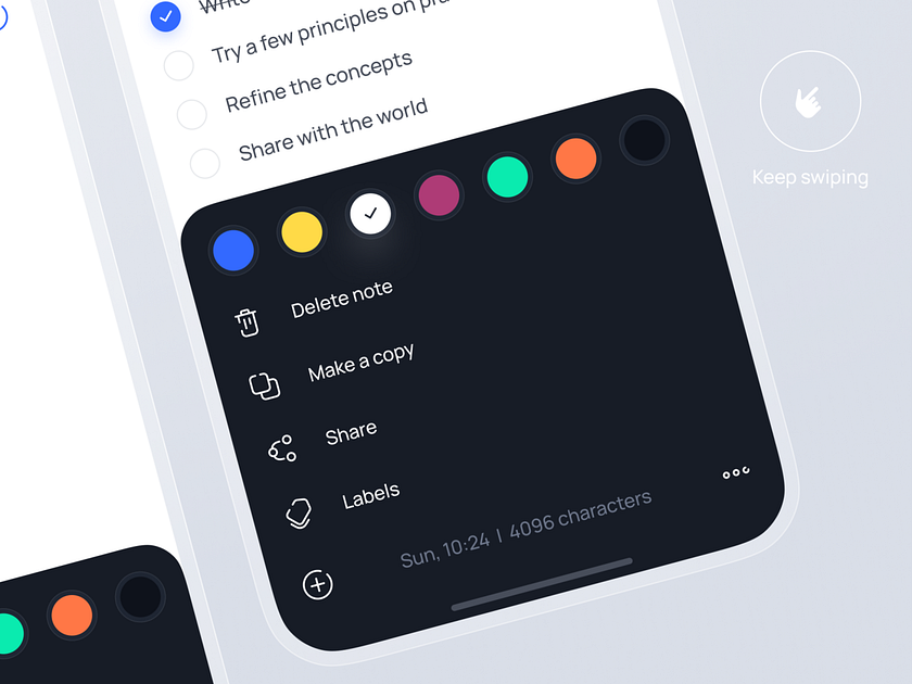 Mobile Notes App by Anton Lapko on Dribbble