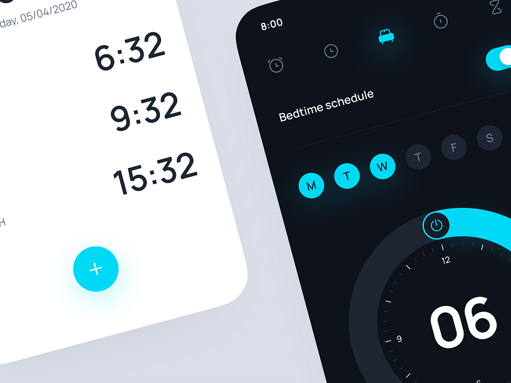 Mobile Clock App by Anton Lapko on Dribbble