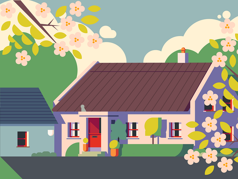 Irish Cottage - WIP by Tatiana Bischak on Dribbble