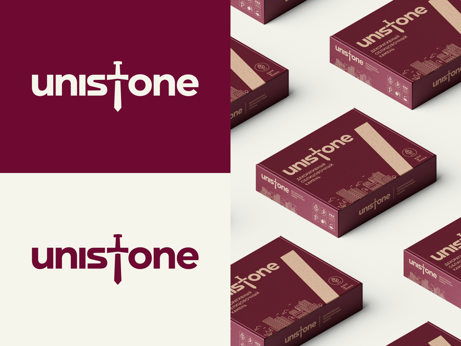 Unistone packaging by Ilya Gorchanyuk on Dribbble