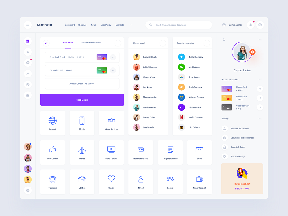 Bank Template by Spline.One on Dribbble