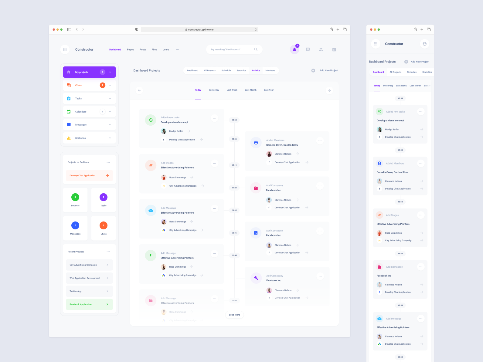 Project Dashboards by Spline.One on Dribbble