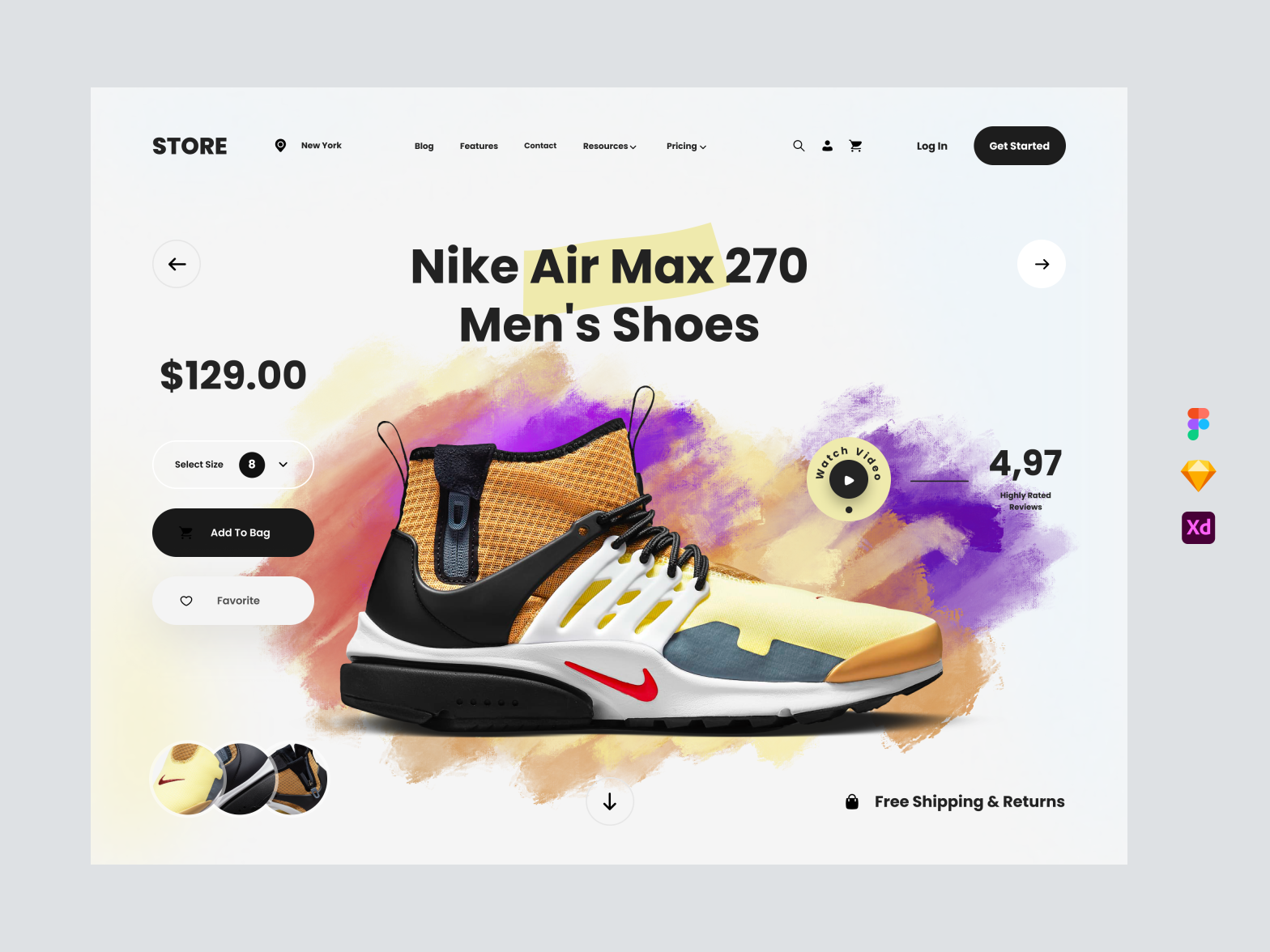 Freebies Store Templates by Spline.One on Dribbble