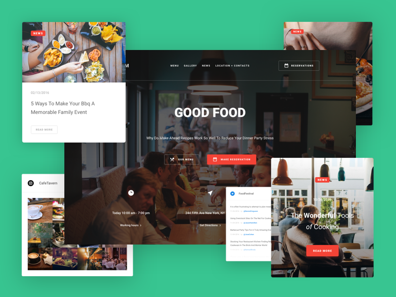 Food widgets by Spline.One on Dribbble