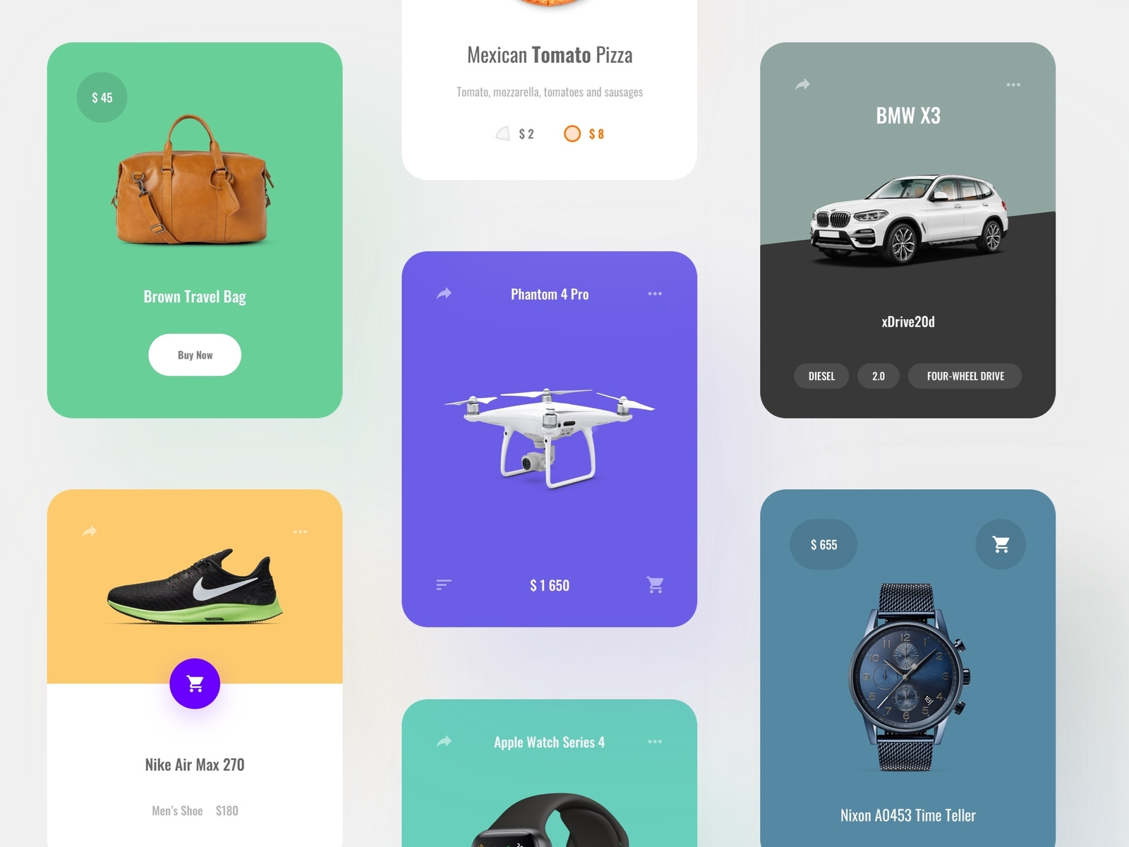 Product Cards by Spline.One on Dribbble