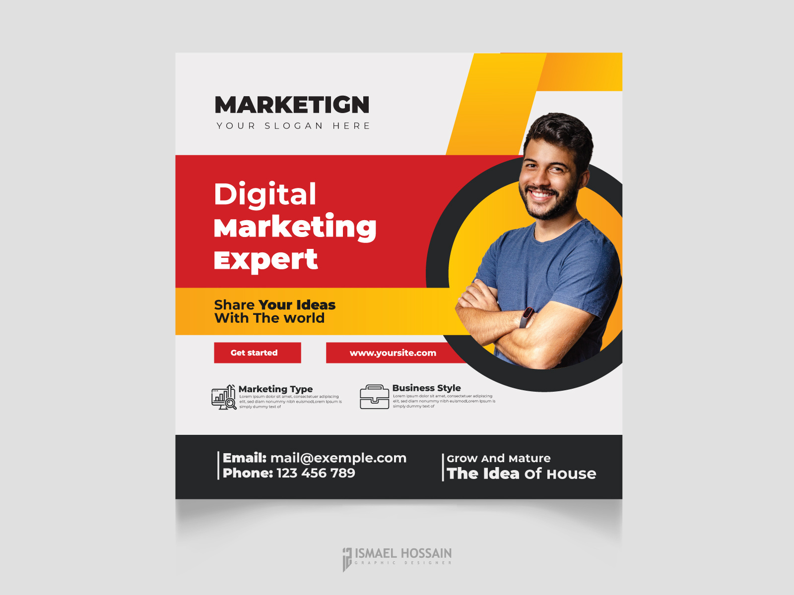 Digital Marketing Banner Design by Ismael Hossain on Dribbble